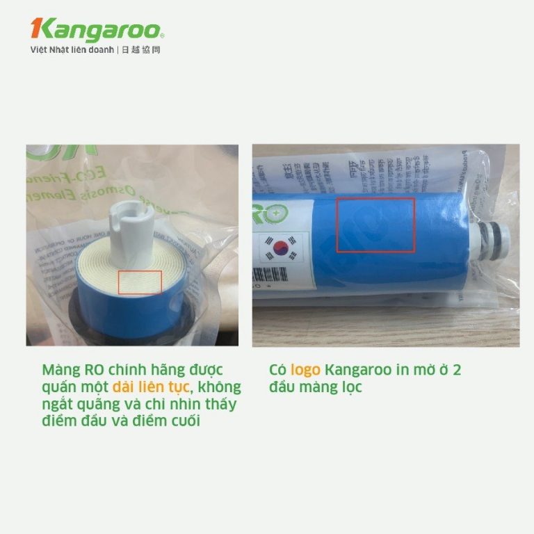 CÁCH NHẬN BIẾT LÕI LỌC CHÍNH HÃNG KANGAROO